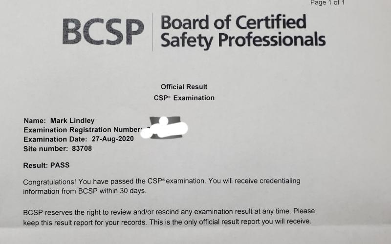 Mark D. Lindley, CSP, RSO on LinkedIn: PASSED The BCSP CSP exam!!! | 73 ... Mark D. Lindley, CSP, RSO on LinkedIn: PASSED The BCSP CSP exam!!! | 73 ...