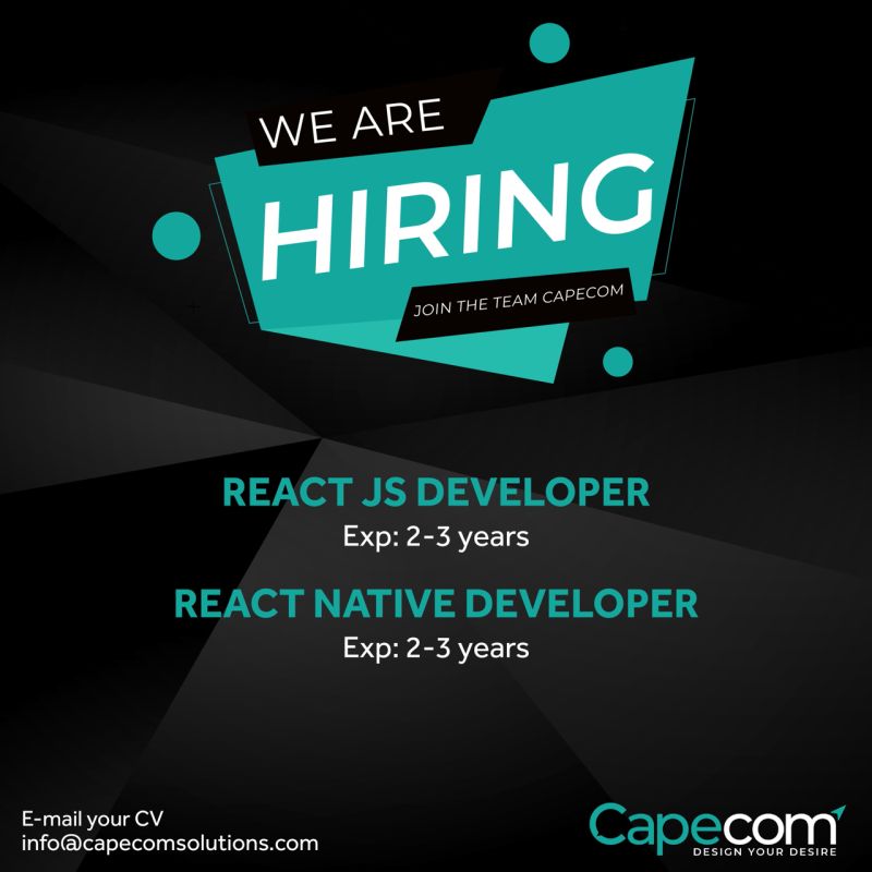 Dr. Jenice Prabhu on LinkedIn: #hiring #reactjs #reactnative #nagercoil Dr. Jenice Prabhu on LinkedIn: #hiring #reactjs #reactnative #nagercoil