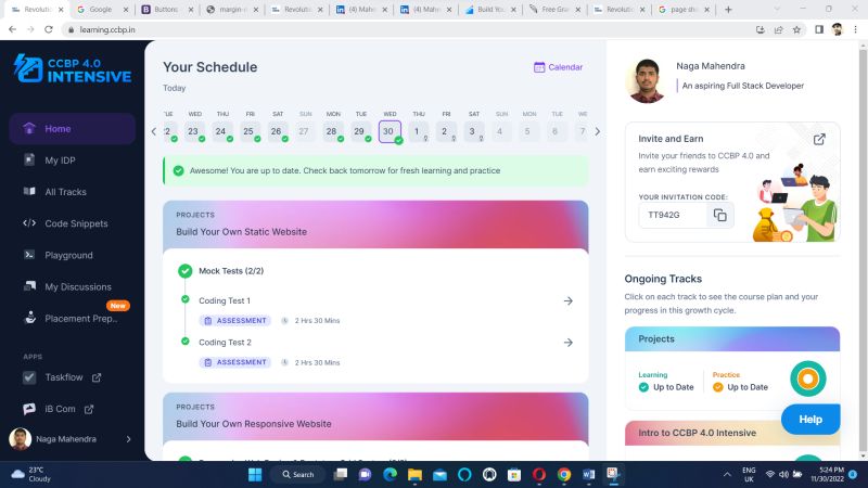 Mahendra Sannamuri on LinkedIn: #ccbp #nxtwave #day1 #30daysofcode # ... Mahendra Sannamuri on LinkedIn: #ccbp #nxtwave #day1 #30daysofcode # ...