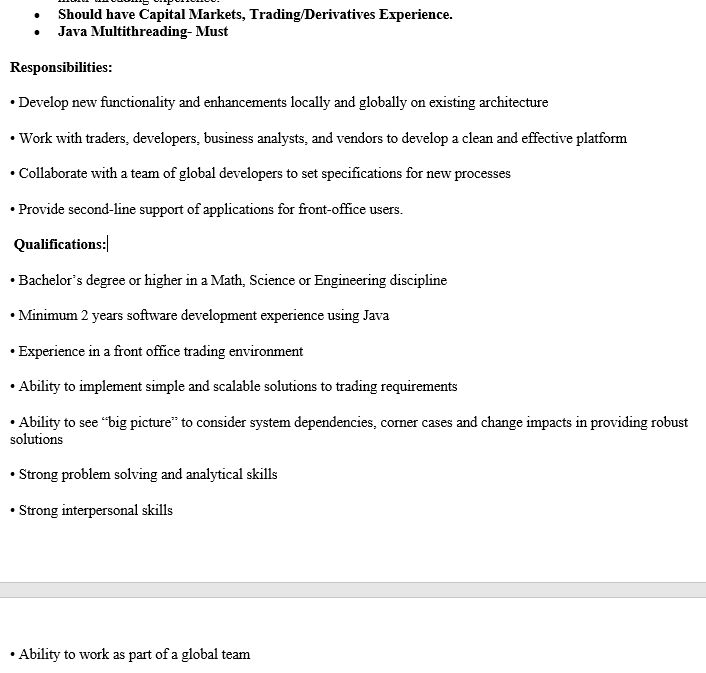Innocent Abhishek L M on LinkedIn: Role: Java Backend Developer ... Innocent Abhishek L M on LinkedIn: Role: Java Backend Developer ...