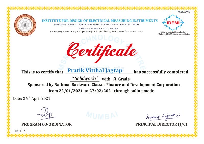 Pratik V. Jagtap on LinkedIn: #idemia #solidworks #solidworksdesign # ... Pratik V. Jagtap on LinkedIn: #idemia #solidworks #solidworksdesign # ...