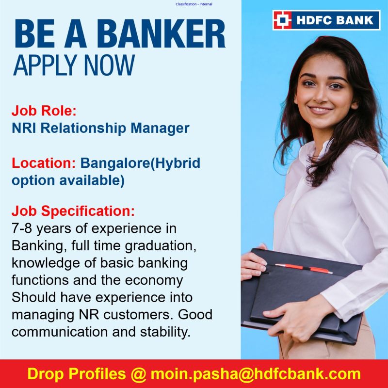 Moin Pasha on LinkedIn: Hiring - NRI Business Moin Pasha on LinkedIn: Hiring - NRI Business