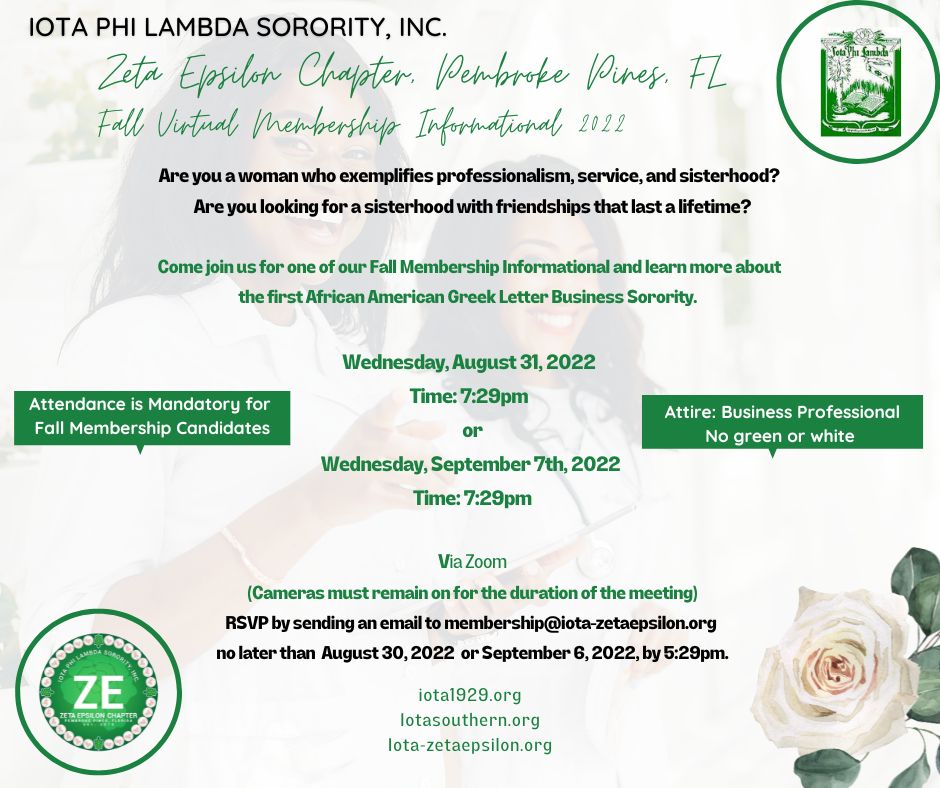 Zeta Epsilon Chapter Iota Phi Lambda Sorority, Inc. on LinkedIn: # ... Zeta Epsilon Chapter Iota Phi Lambda Sorority, Inc. on LinkedIn: # ...