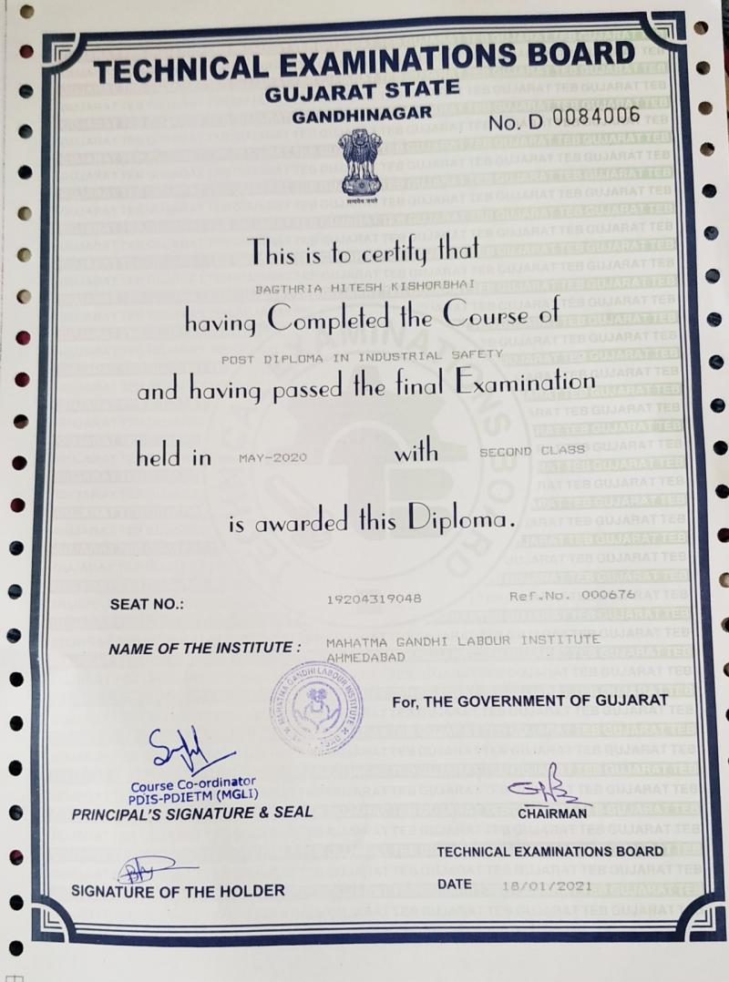 Hitesh Bagthriya on LinkedIn: #safety #ahmedabad | 12 comments Hitesh Bagthriya on LinkedIn: #safety #ahmedabad | 12 comments