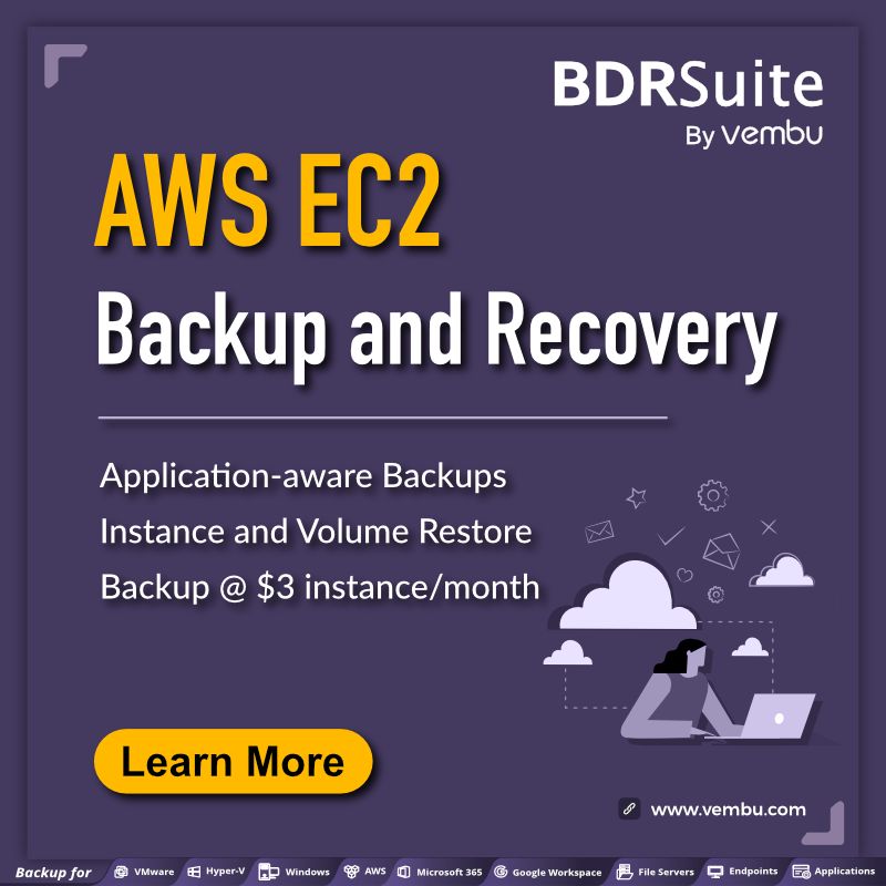 Vembu Technologies on LinkedIn: #aws #ec2 #backup #bdrsuite #awsbackup ... Vembu Technologies on LinkedIn: #aws #ec2 #backup #bdrsuite #awsbackup ...