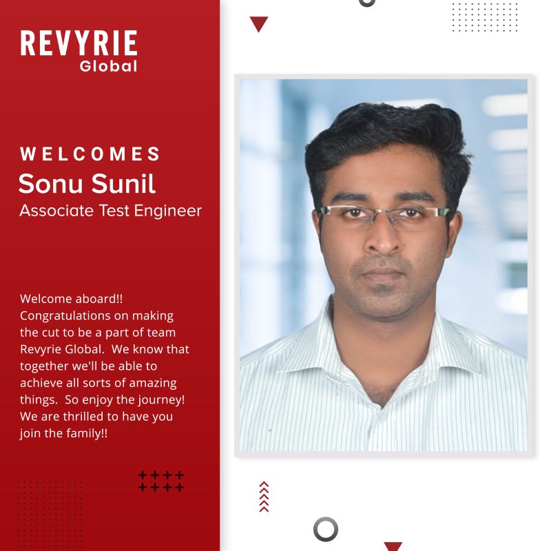 Sonu Sunil on LinkedIn: Thank you Revyrie Global Sonu Sunil on LinkedIn: Thank you Revyrie Global