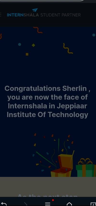 Sherlin Britto on LinkedIn: #internshala Sherlin Britto on LinkedIn: #internshala