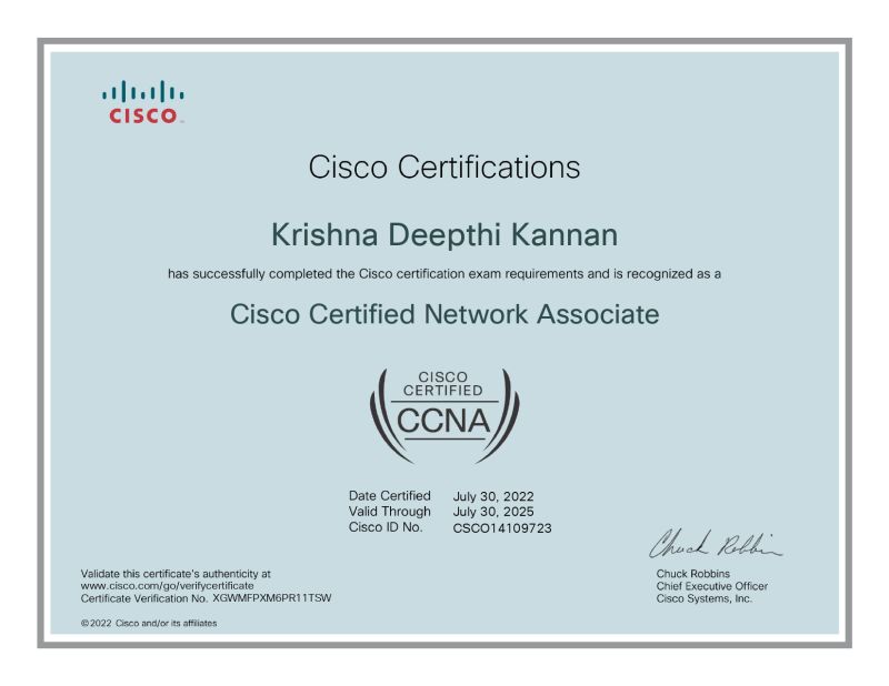 Krishna Deepthi K on LinkedIn: #linkedinfamily #cisco #ccna # ... Krishna Deepthi K on LinkedIn: #linkedinfamily #cisco #ccna # ...
