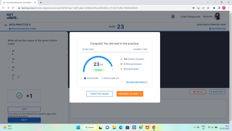 Niharika Katta on LinkedIn: #30daysofcodechallenge #python #ccbp Niharika Katta on LinkedIn: #30daysofcodechallenge #python #ccbp