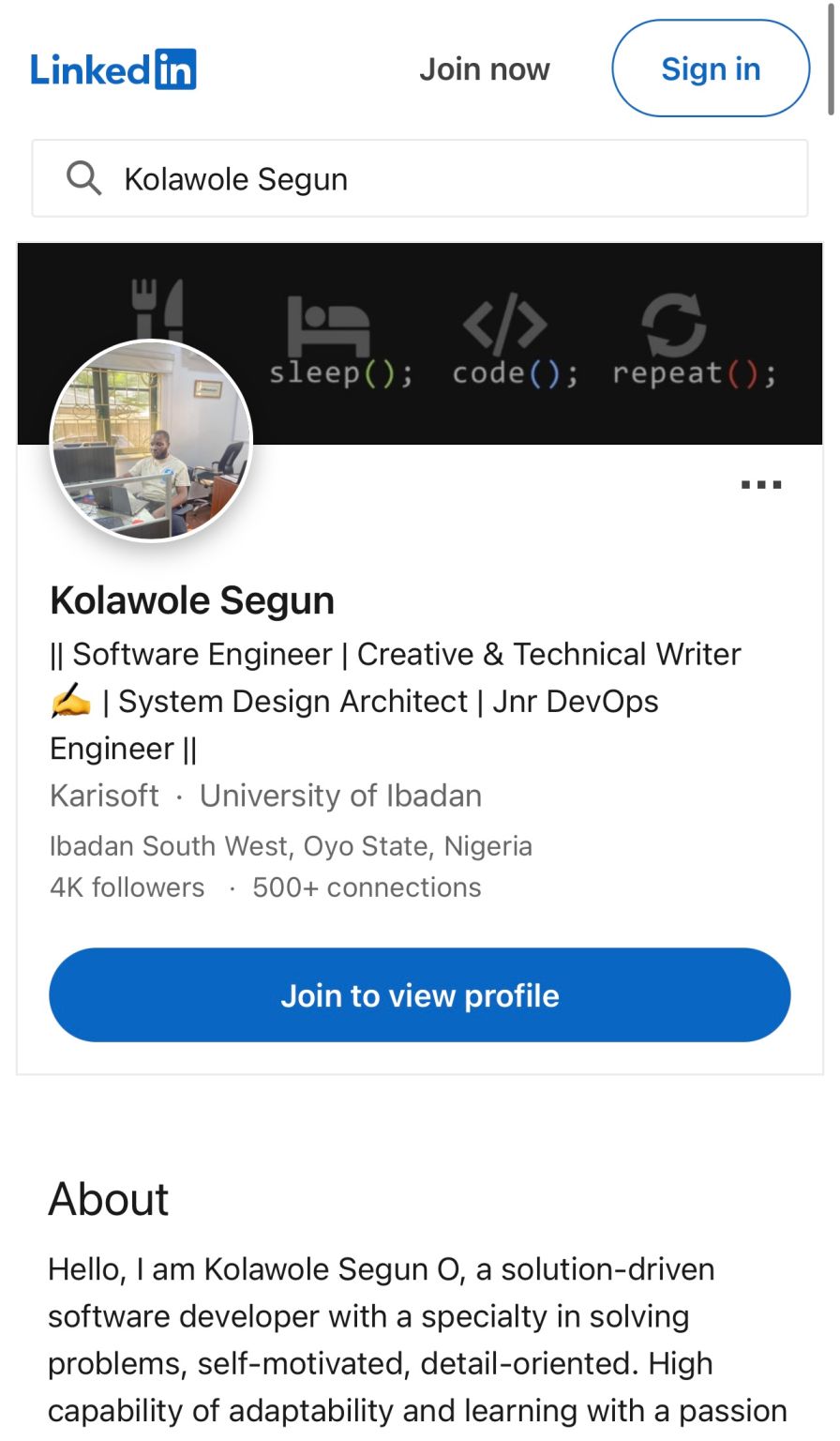 Kolawole Segun on LinkedIn: #linkedinprofile #linkedinconnections # ... Kolawole Segun on LinkedIn: #linkedinprofile #linkedinconnections # ...