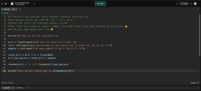 Harshit Rawat on LinkedIn: #day1 #100daysofcode #pythonprogramming # ... Harshit Rawat on LinkedIn: #day1 #100daysofcode #pythonprogramming # ...