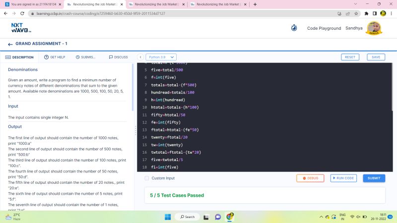 Sandhya Guttula on LinkedIn: #nxtwave #rahulattuluri #pythonprogramming Sandhya Guttula on LinkedIn: #nxtwave #rahulattuluri #pythonprogramming