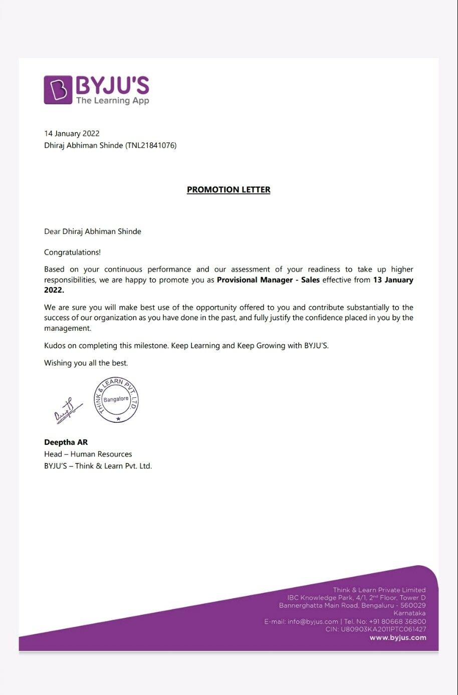 Dhiraj Shinde on LinkedIn: #lifeatbyjus | 36 comments Dhiraj Shinde on LinkedIn: #lifeatbyjus | 36 comments