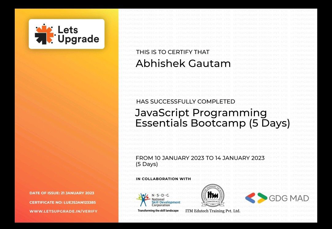 Abhishek Gautam on LinkedIn: #javascript #programming Abhishek Gautam on LinkedIn: #javascript #programming