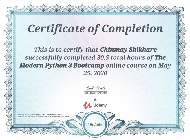 Chinmay Shikhare on LinkedIn: #pythonprogramming #udemycourses Chinmay Shikhare on LinkedIn: #pythonprogramming #udemycourses