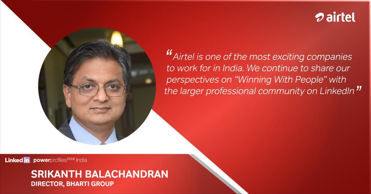 airtel on LinkedIn: Congratulations to Srikanth Balachandran for making ... airtel on LinkedIn: Congratulations to Srikanth Balachandran for making ...