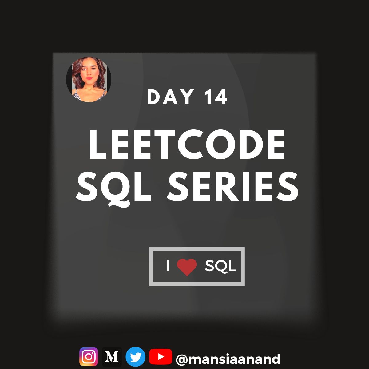 Mansi Anand on LinkedIn: #sql #sqlprogramming #dataanalytics #leetcode ... Mansi Anand on LinkedIn: #sql #sqlprogramming #dataanalytics #leetcode ...
