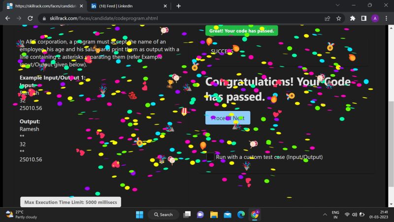 Ananya M on LinkedIn: #100daysofcodingchallenge #skillrack #cplusplus # ... Ananya M on LinkedIn: #100daysofcodingchallenge #skillrack #cplusplus # ...