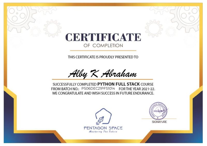 Alby K Abraham on LinkedIn: #python #pythonprogramming #pythonfullstack Alby K Abraham on LinkedIn: #python #pythonprogramming #pythonfullstack