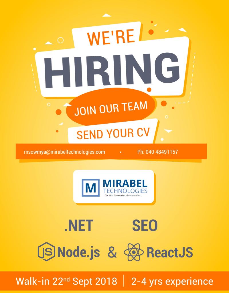 Sowmya Malla on LinkedIn: #seo #dotnet #reactjs #nodejs #walkins Sowmya Malla on LinkedIn: #seo #dotnet #reactjs #nodejs #walkins