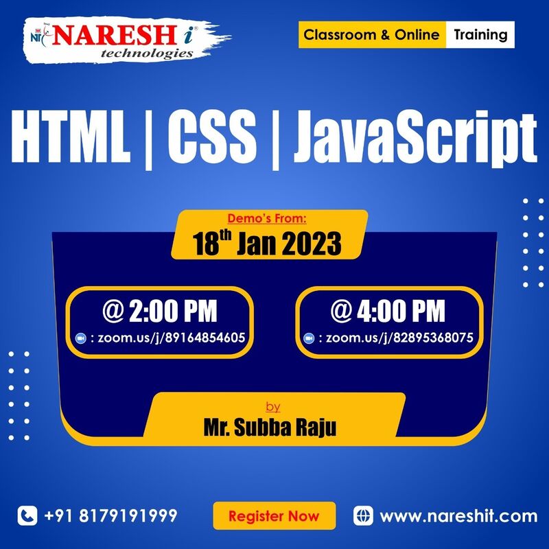 Sreedhar Reddy on LinkedIn: #html #css #javascript #online #training # ... Sreedhar Reddy on LinkedIn: #html #css #javascript #online #training # ...