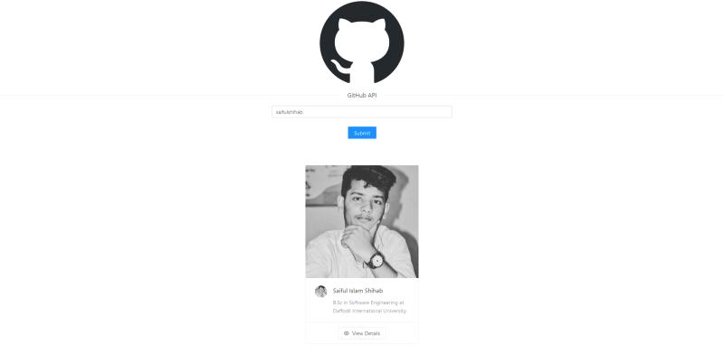 Saiful Islam on LinkedIn: #github #githubapi #api #javascript #reactjs ... Saiful Islam on LinkedIn: #github #githubapi #api #javascript #reactjs ...
