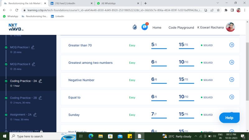 Eswari Rachana Koppineedi on LinkedIn: #30daysofcodechallenge #coding # ... Eswari Rachana Koppineedi on LinkedIn: #30daysofcodechallenge #coding # ...