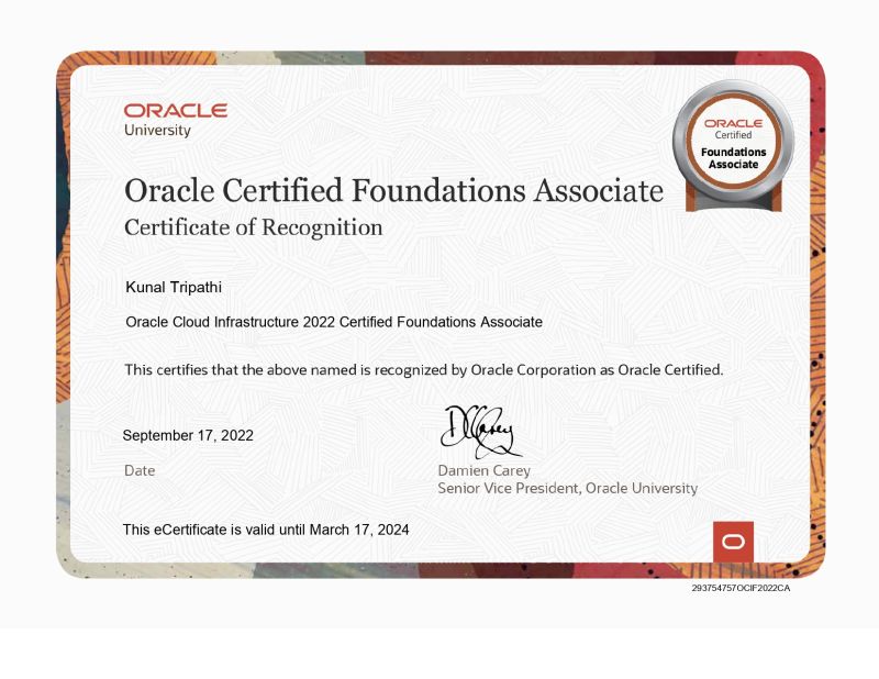 Kunal Tripathi on LinkedIn: #oraclecloud #oraclecloudinfrastructure # ... Kunal Tripathi on LinkedIn: #oraclecloud #oraclecloudinfrastructure # ...