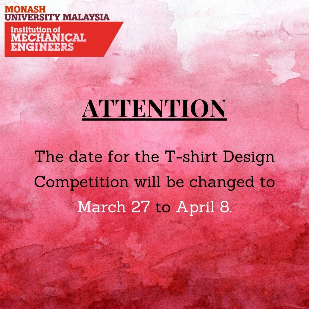 IMechE Monash University Malaysia Student Chapter on LinkedIn: 📢🎉 ... IMechE Monash University Malaysia Student Chapter on LinkedIn: 📢🎉 ...
