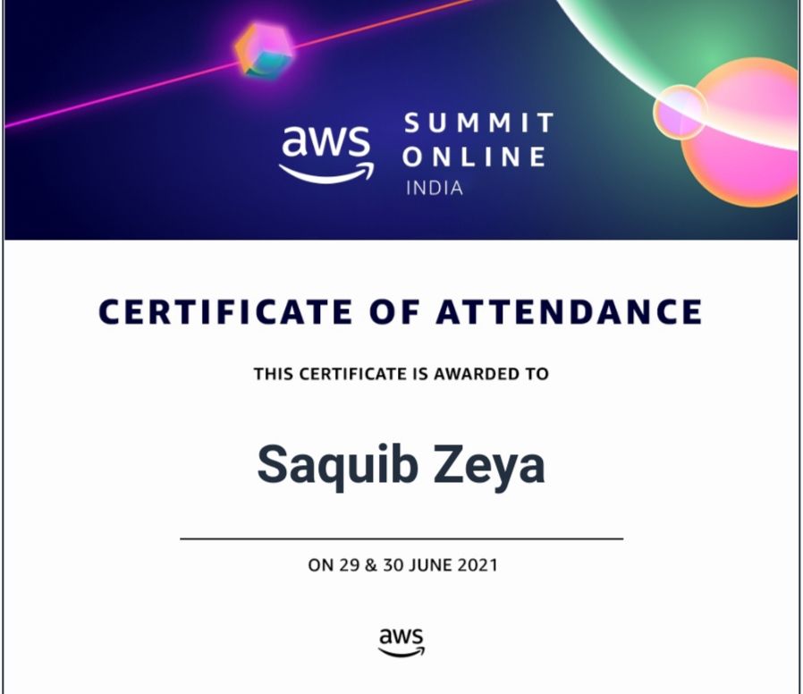 Saquib Zeya on LinkedIn: #aws #cloud #awssummit Saquib Zeya on LinkedIn: #aws #cloud #awssummit