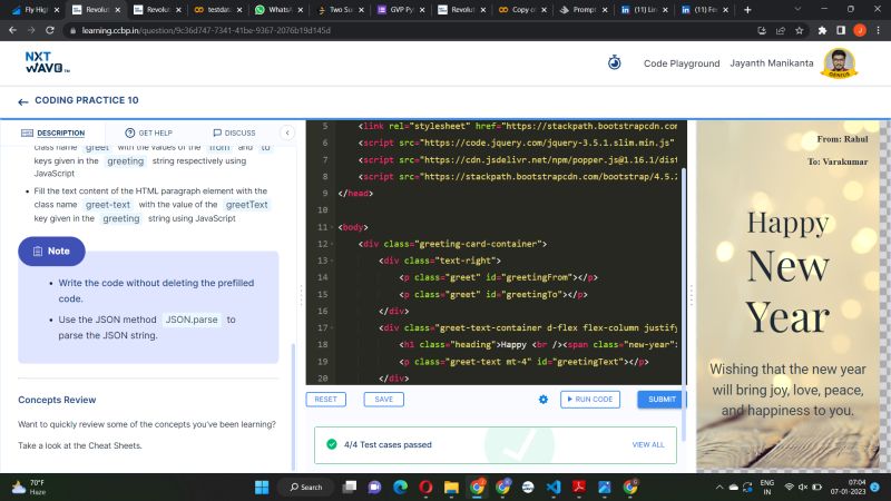 Jayanth Manikanta Karri on LinkedIn: #nxtwave #javascript #coding #ccbp ... Jayanth Manikanta Karri on LinkedIn: #nxtwave #javascript #coding #ccbp ...