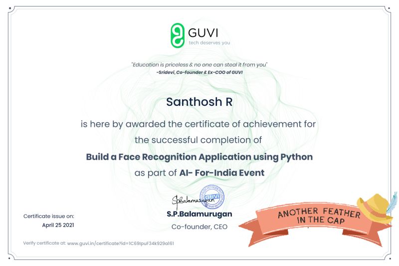 Santhosh Ramesh on LinkedIn: #deeplearning #pythonprogramming Santhosh Ramesh on LinkedIn: #deeplearning #pythonprogramming