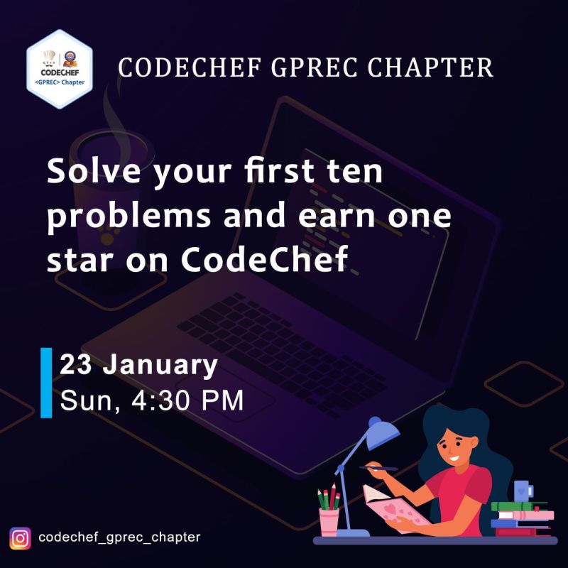 CodeChef GPREC Chapter on LinkedIn: #codechef #codechefchapters # ... CodeChef GPREC Chapter on LinkedIn: #codechef #codechefchapters # ...