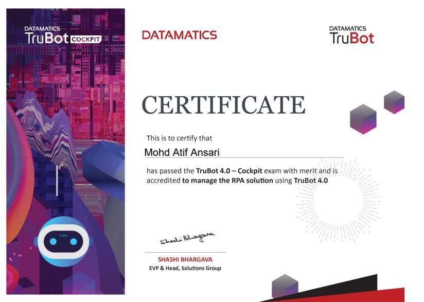 Ansari Mohd Atif on LinkedIn: Datamatics Ansari Mohd Atif on LinkedIn: Datamatics