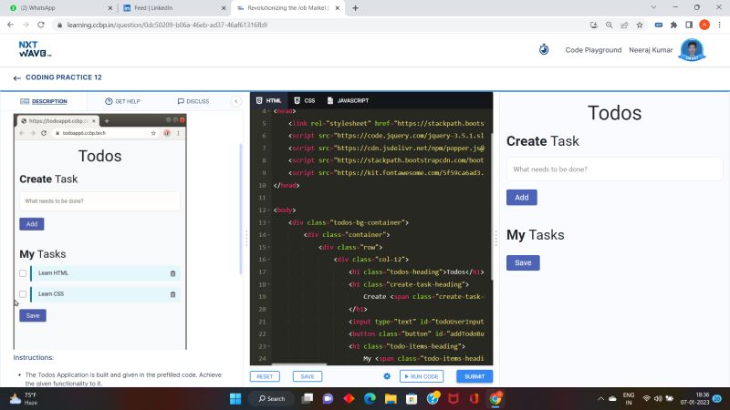 Neeraj Kumar Yellapu on LinkedIn: #coding #nxtwave #javascript #code # ... Neeraj Kumar Yellapu on LinkedIn: #coding #nxtwave #javascript #code # ...