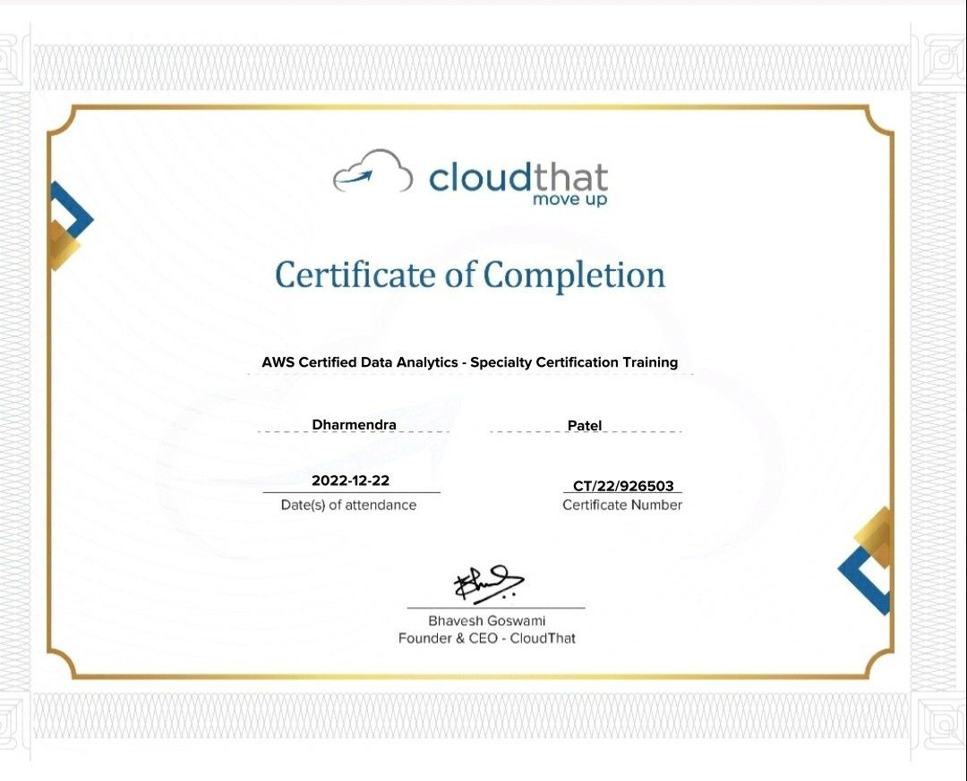 Dharmendra Patel on LinkedIn: #aws #cloudthat Dharmendra Patel on LinkedIn: #aws #cloudthat