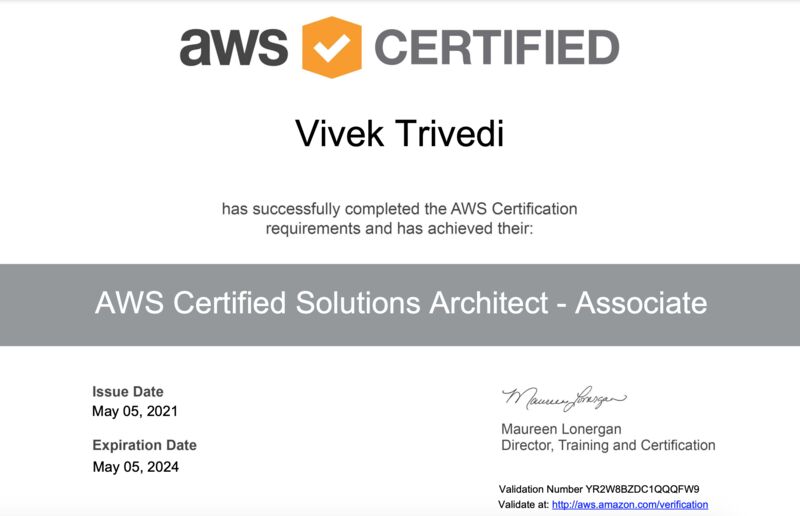Vivek Trivedi on LinkedIn: #aws #solutionsarchitect #cloudarchitect # ... Vivek Trivedi on LinkedIn: #aws #solutionsarchitect #cloudarchitect # ...