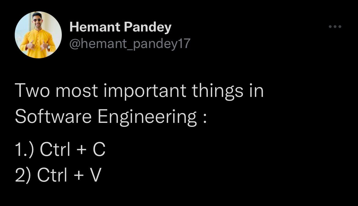 Hemant Pandey on LinkedIn: #coding #programming #softwareengineering Hemant Pandey on LinkedIn: #coding #programming #softwareengineering
