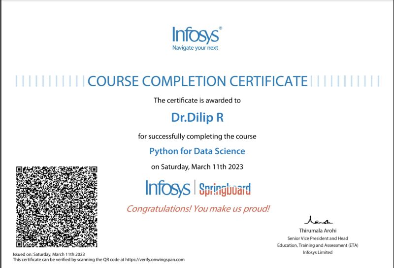 Dr.DILIP R on LinkedIn: #datascience #python #pythonprogramming # ... Dr.DILIP R on LinkedIn: #datascience #python #pythonprogramming # ...