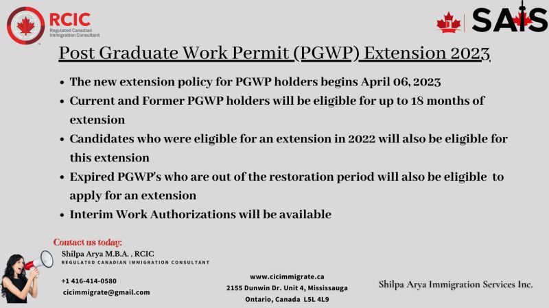 Shilpa Arya on LinkedIn: #pgwp #immigration #canada #sais #cicimmigrate Shilpa Arya on LinkedIn: #pgwp #immigration #canada #sais #cicimmigrate