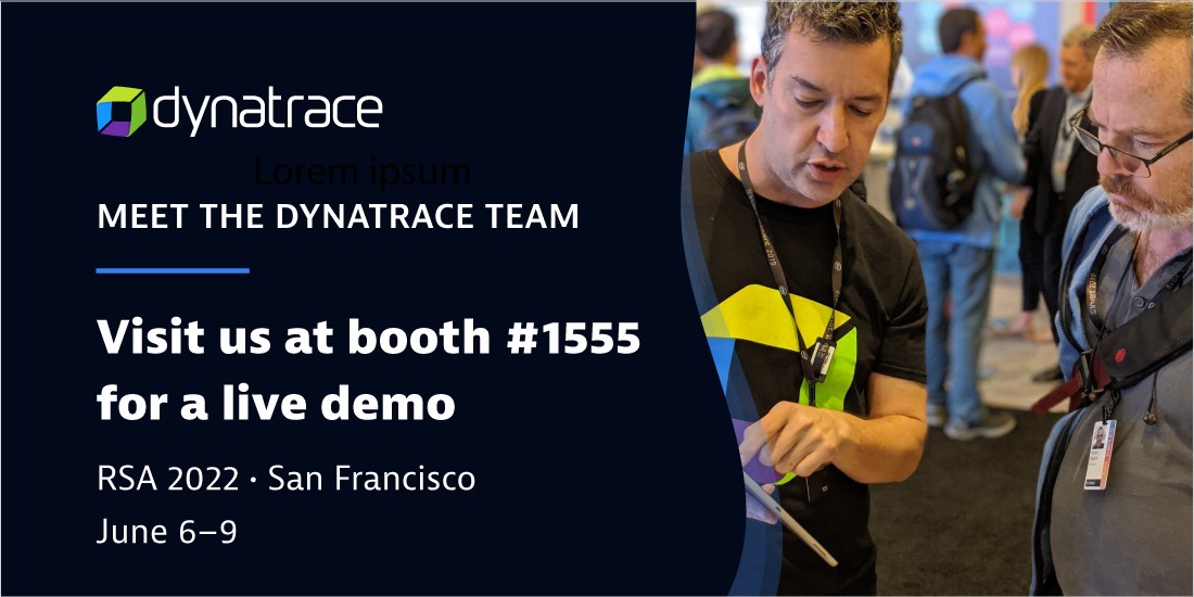 Laurie Beth Richardson on LinkedIn: Dynatrace at RSA 2022 | Dynatrace Laurie Beth Richardson on LinkedIn: Dynatrace at RSA 2022 | Dynatrace
