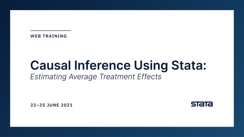 StataCorp LLC on LinkedIn: Causal inference using Stata: Estimating ... StataCorp LLC on LinkedIn: Causal inference using Stata: Estimating ...