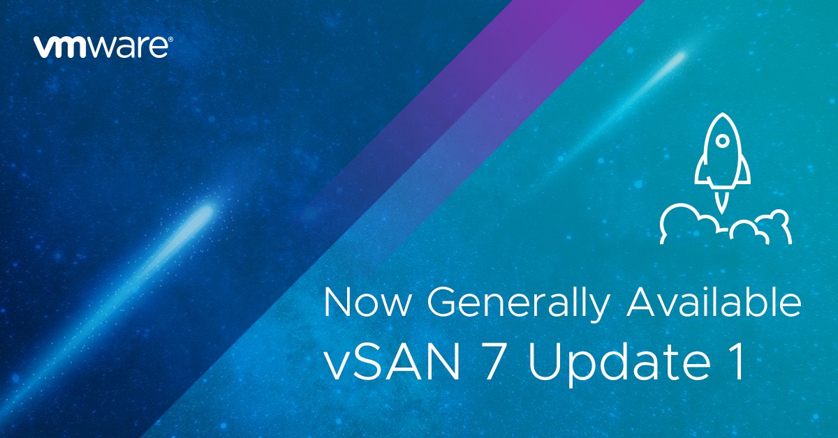 Ravi Verma on LinkedIn: Announcing General Availability of vSAN 7 Update 1 Ravi Verma on LinkedIn: Announcing General Availability of vSAN 7 Update 1
