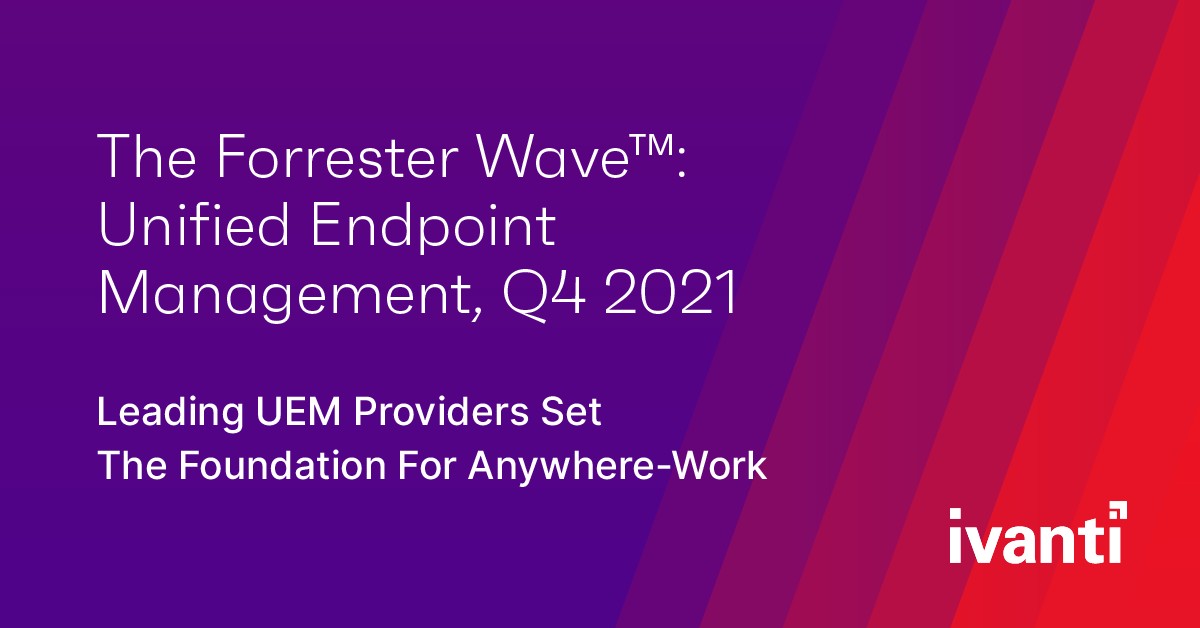 Ali Ikram on LinkedIn: 2021 Q4 Forrester Wave: Unified Endpoint ... Ali Ikram on LinkedIn: 2021 Q4 Forrester Wave: Unified Endpoint ...