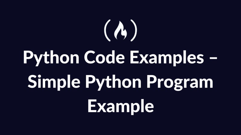 freeCodeCamp LinkedIn‘de: The Python Code Example Handbook – Simple ... freeCodeCamp LinkedIn‘de: The Python Code Example Handbook – Simple ...