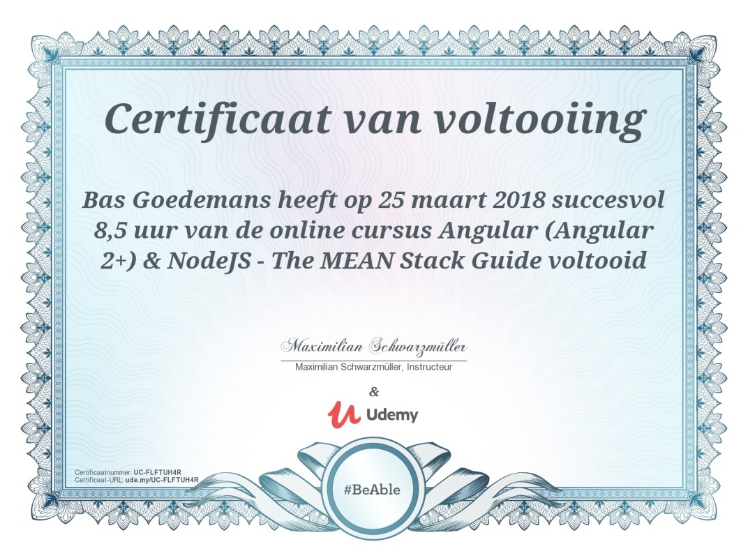Bas Goedemans on LinkedIn: Completion certificate for Angular (Angular ... Bas Goedemans on LinkedIn: Completion certificate for Angular (Angular ...