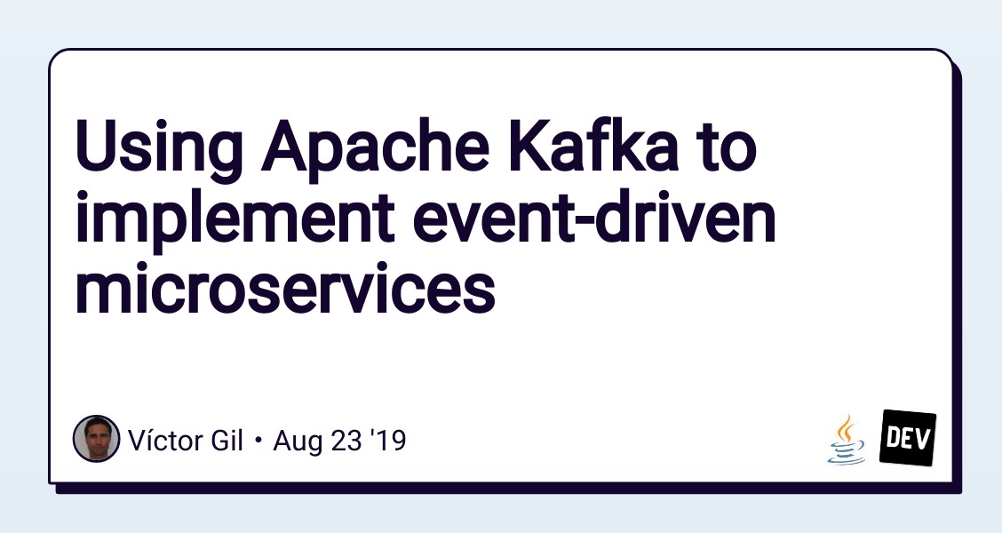 Nick Falzone on LinkedIn: Using Apache Kafka to implement event-driven ... Nick Falzone on LinkedIn: Using Apache Kafka to implement event-driven ...