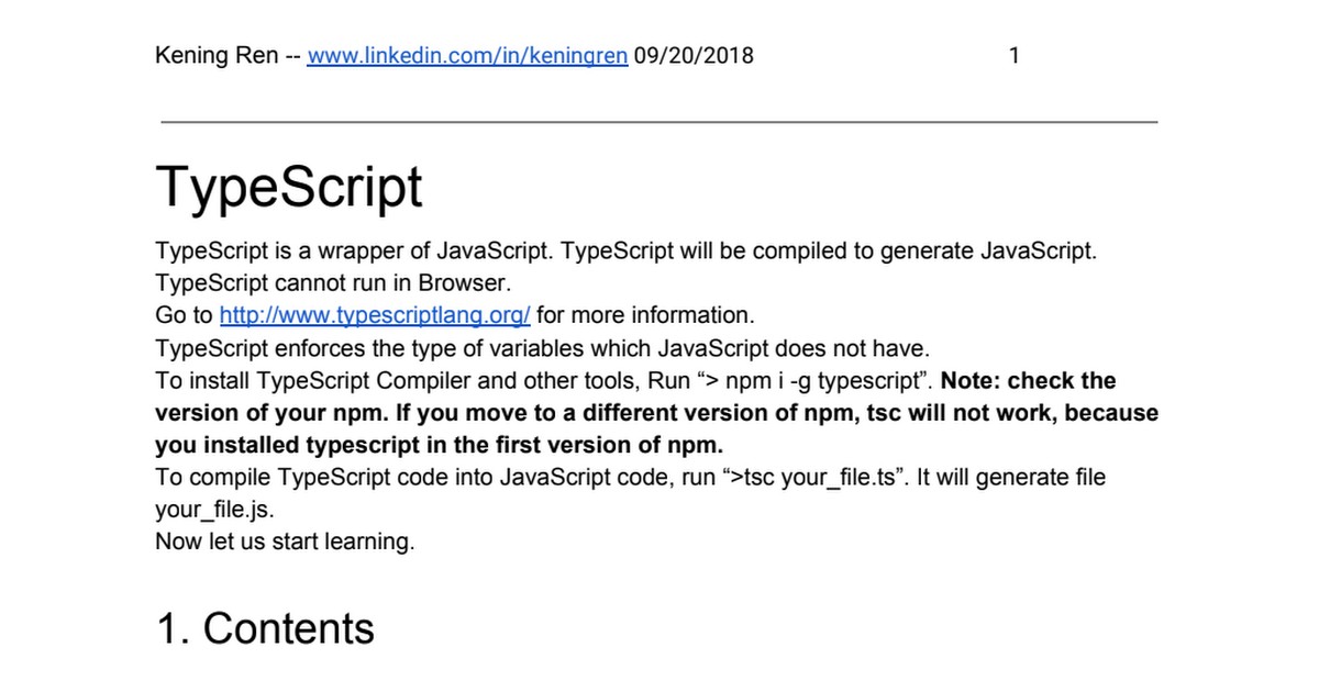 Kening Ren on LinkedIn: #typescript #java #javascript #scripting # ... Kening Ren on LinkedIn: #typescript #java #javascript #scripting # ...