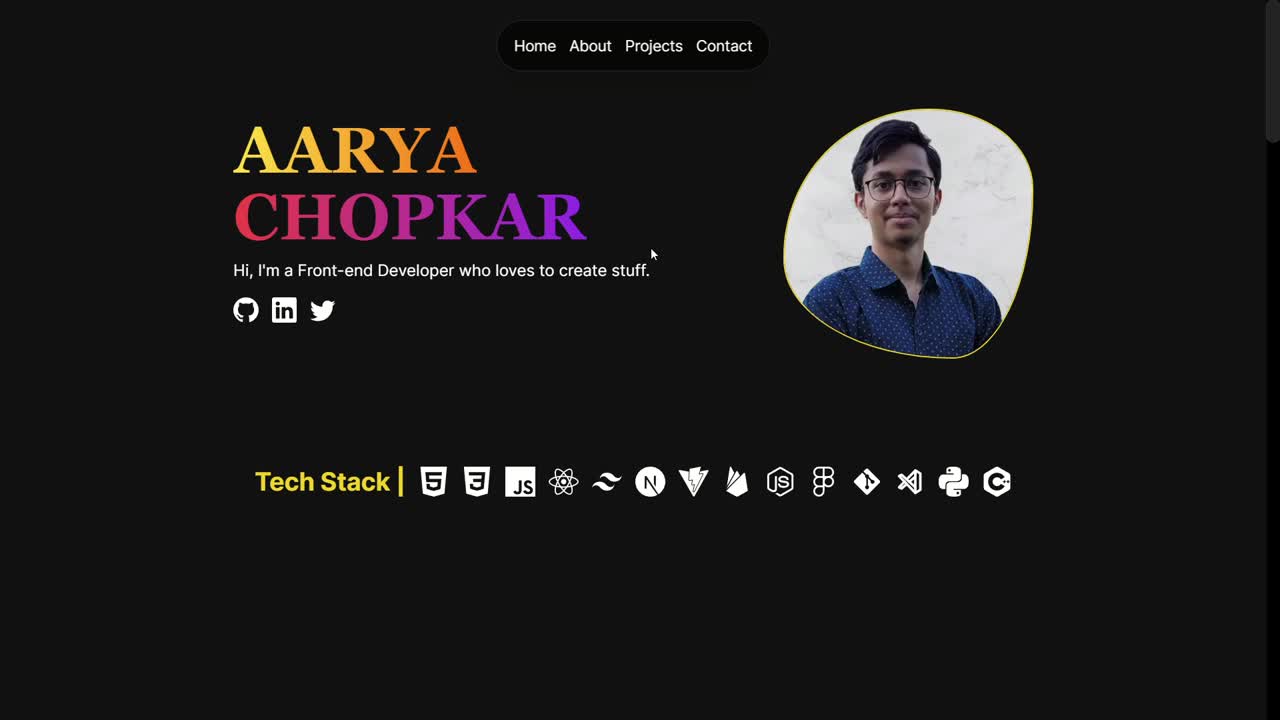 Aarya Chopkar on LinkedIn: #css #portfolio #tailwindcss #nextjs | 25 ... Aarya Chopkar on LinkedIn: #css #portfolio #tailwindcss #nextjs | 25 ...