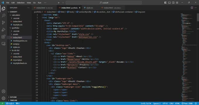 Khushi Chauhan on LinkedIn: #internship #codsoft #webdevelopment # ... Khushi Chauhan on LinkedIn: #internship #codsoft #webdevelopment # ...